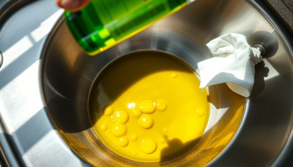 Can You Pour Olive Oil Down Sink